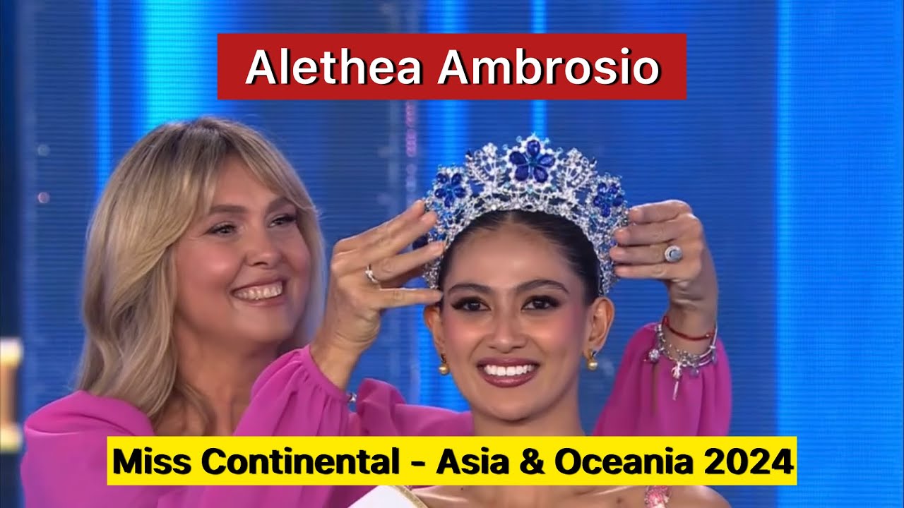 Alethea Ambrosio receiving the Continental title of Miss Supranational ...
