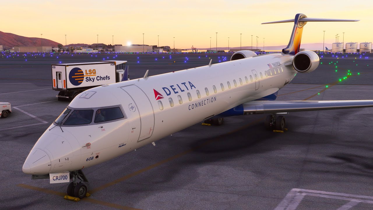 Flight Simulator 2020 | Beautiful Aerosoft CRJ 700 flight to Santa ...