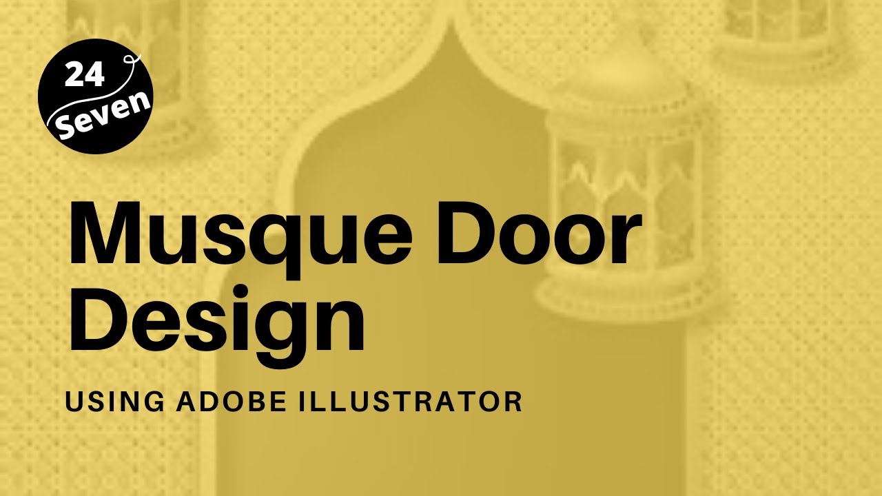 How to draw a nice Mosque Door design in adobe illustrator (Beginning ...
