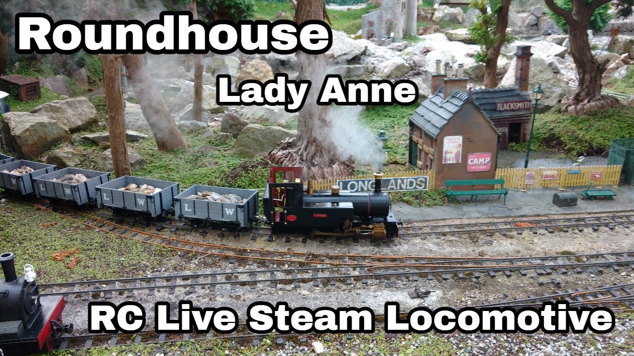 16mm Scale Roundhouse Lady Anne On Longlands and Western Railway - YouTube