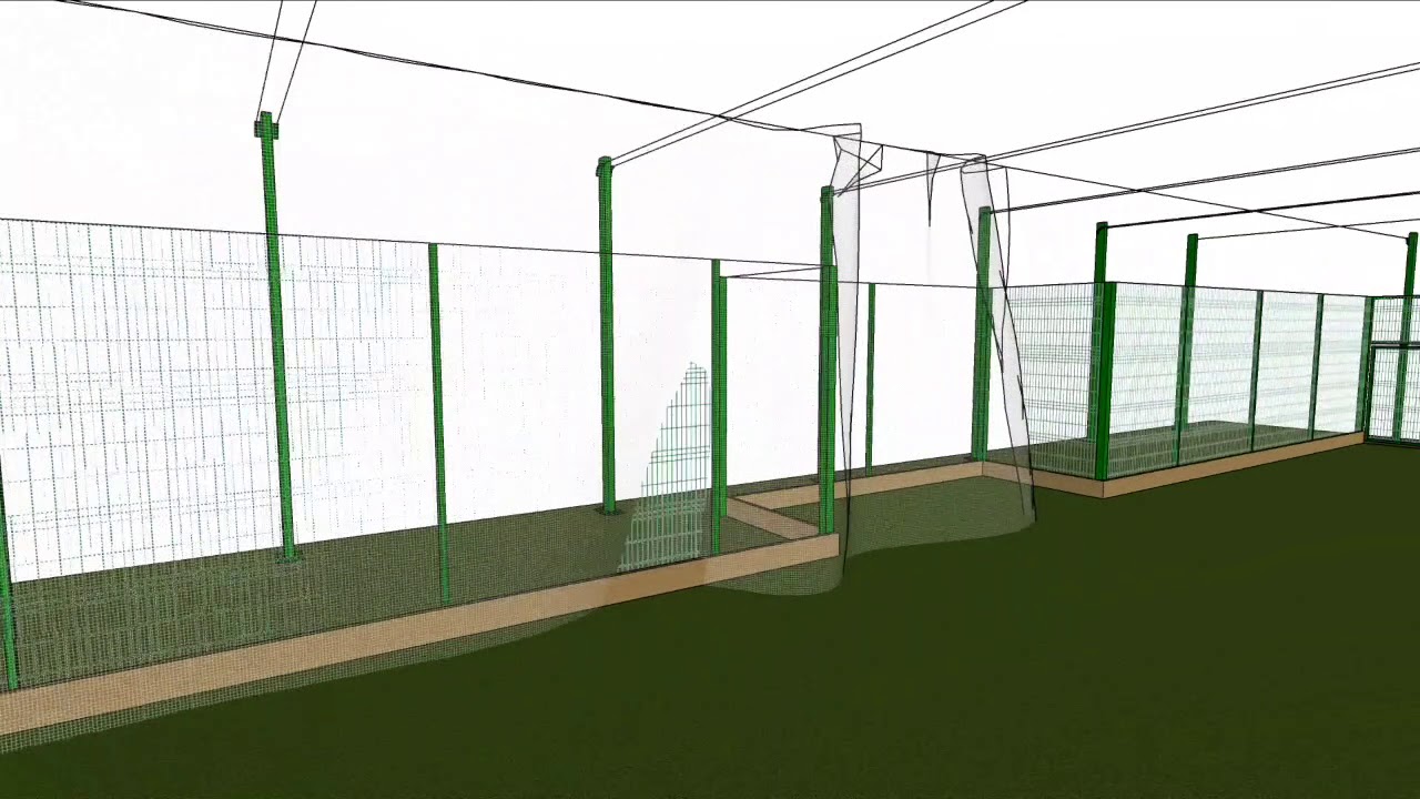 Six Lane 'tp365' Cricket MUGA Model Flyover - YouTube