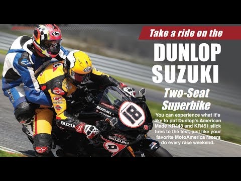 Superbike Laps on the Dunlop M4 Suzuki Two-Seat Superbike * Raw GoPro ...