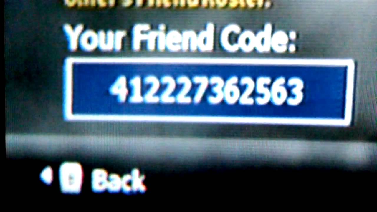 cod4 reflex wii friend code - YouTube