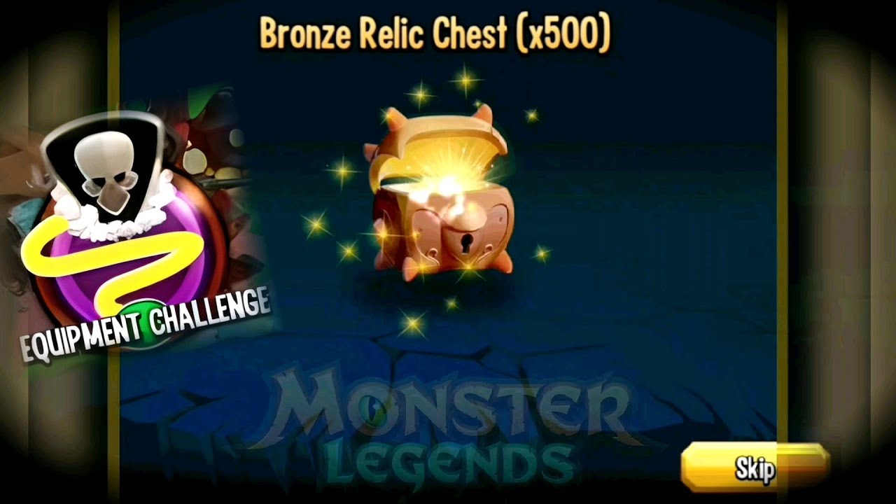 500 Bronze Relic Chest opening (Monster Legends) - YouTube