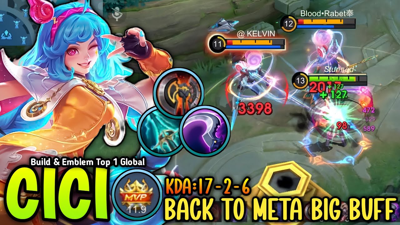 BACK TO META!! CICI NEW BUFFED WITH NEW BROKEN BUILD & EMBLEM FOR EXP ...
