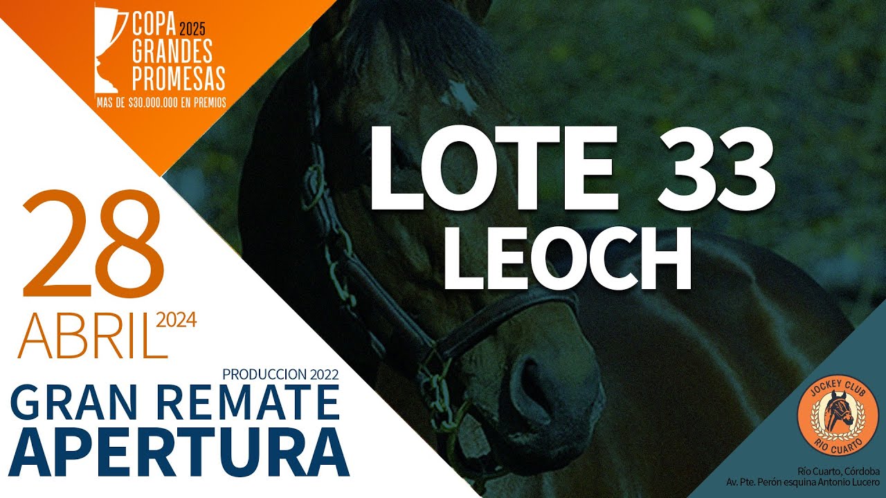 LOTE 33 - LEOCH (EL TREBOL) - YouTube