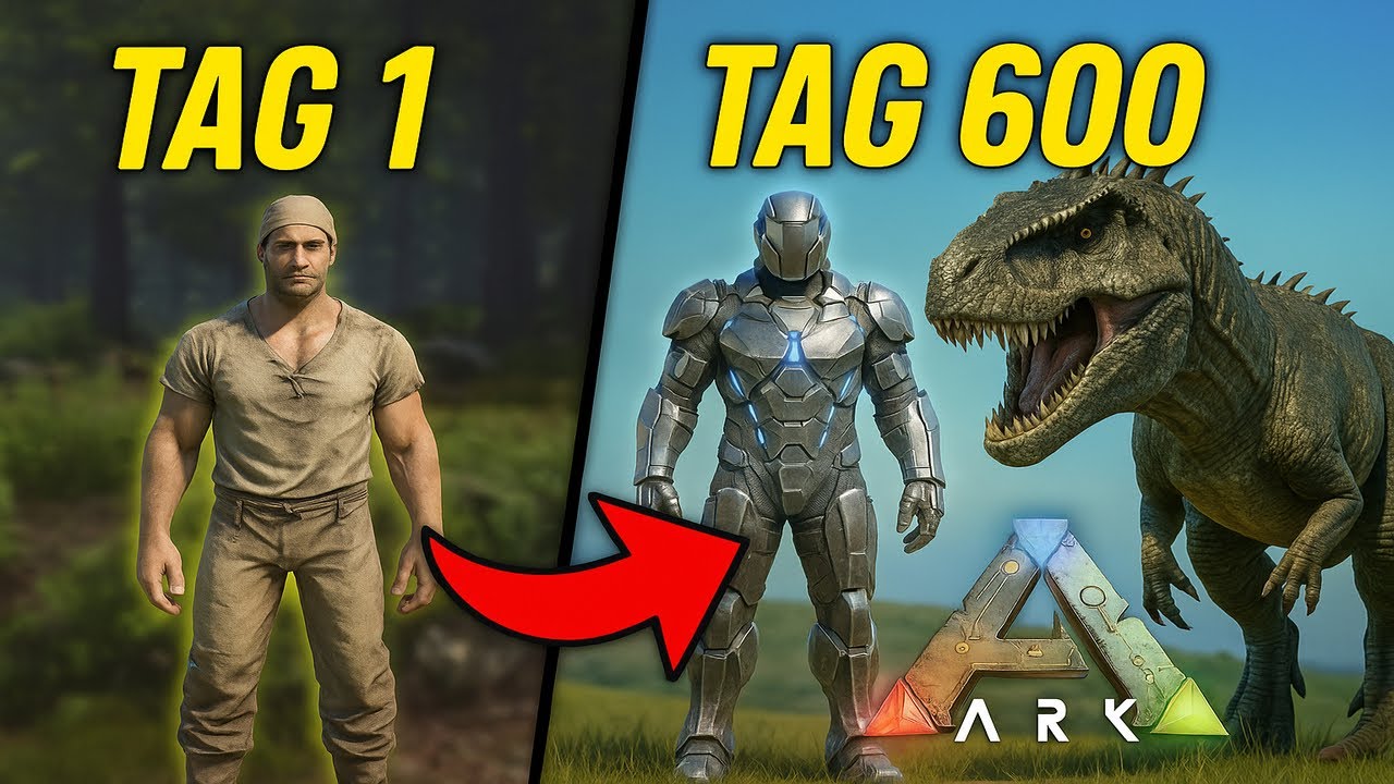 ich habe 600 Tage in Ark survival evolved überlebt. 100 Tage Ark Film ...