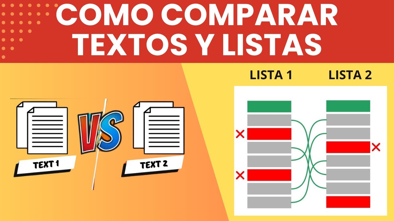 ¡Como comparar textos y listas online fácilmente! - YouTube