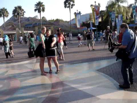 Iran Election Flash Mob Protest at Disneyland Plaza - YouTube