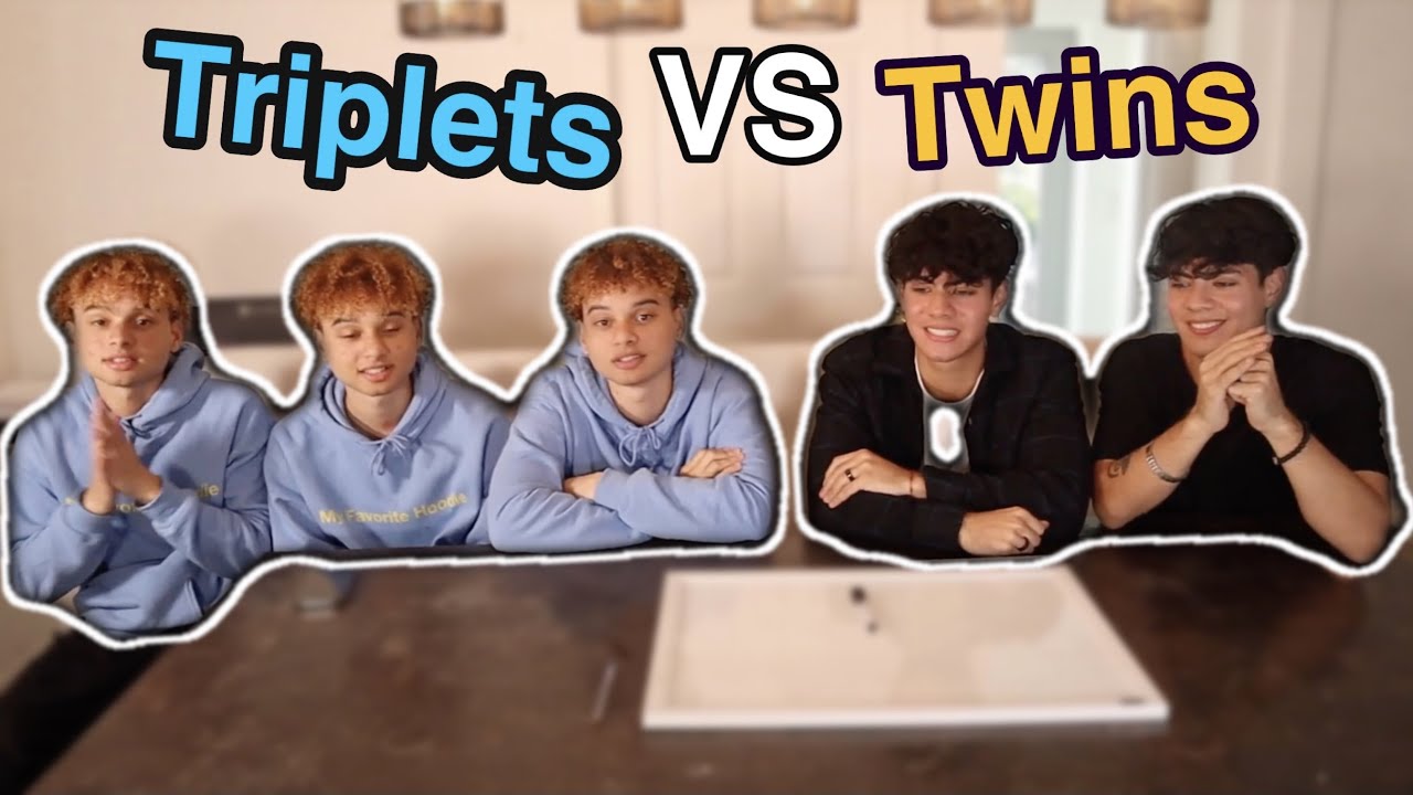Twins VS Triplets Telepathy Challenge (ft. Driplets, 99goonsquad) - YouTube