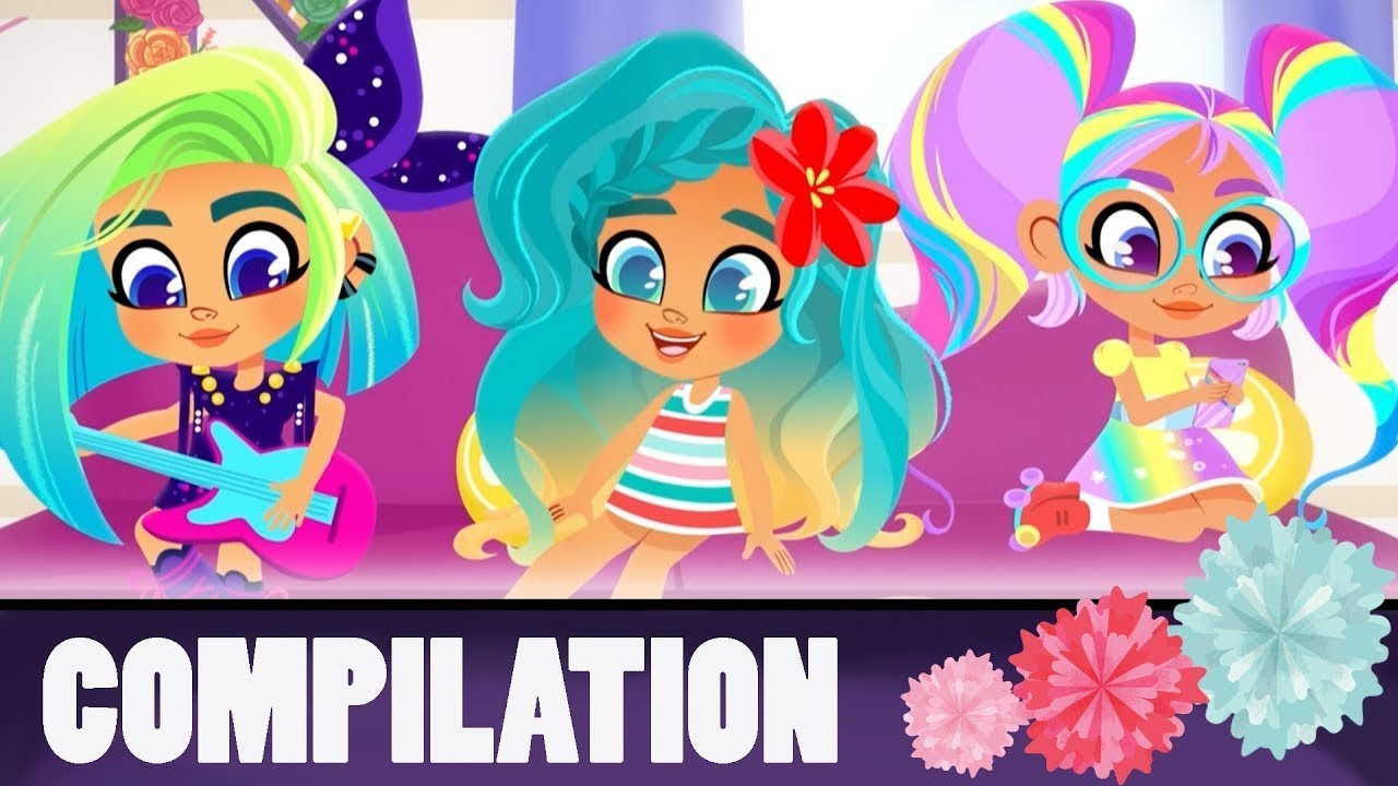 #Hairdorables 🎤👗🎨 Skillful Dolls Cartoon Compilation For Kids - YouTube