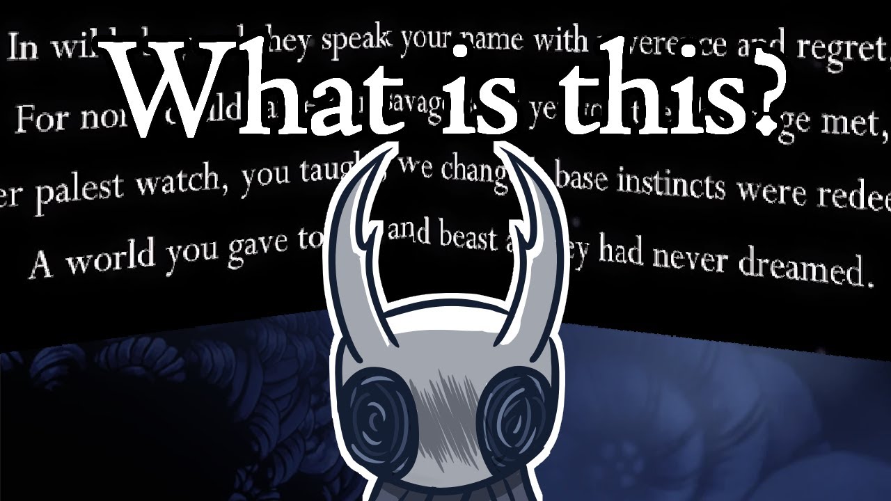 Elegy for Hallownest: Over-Analysed | Hollow Knight - YouTube