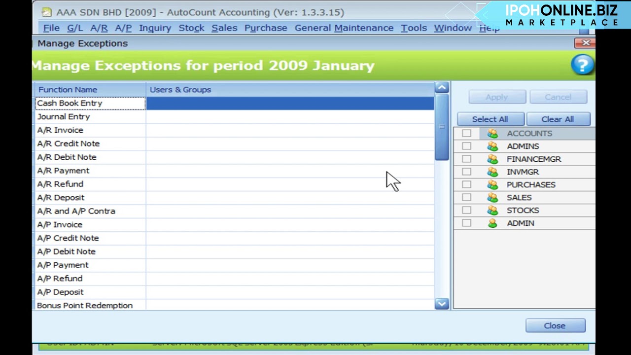 AUTOCOUNT | AutoCount 07 Manage Fiscal Year | IPOHONLINE - YouTube