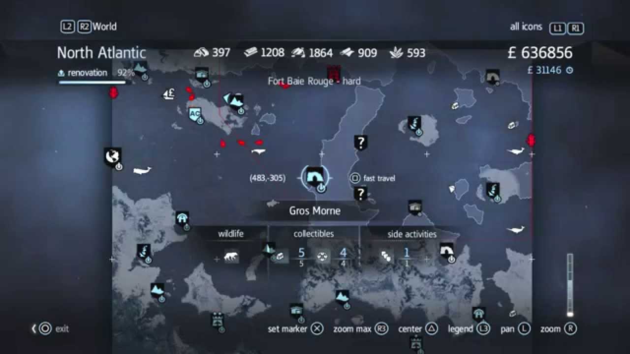 Assassins Creed Rogue: Where to find Arctic Wolf (Good location) - YouTube