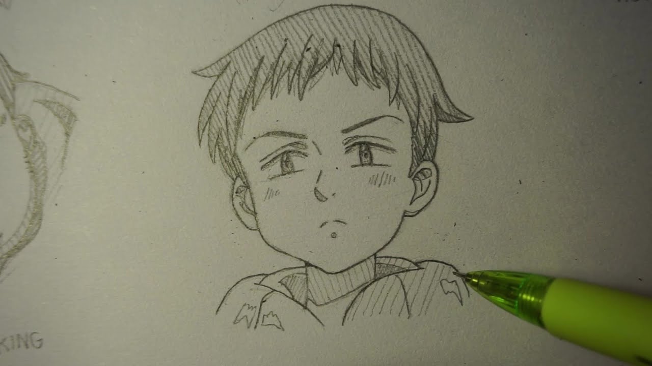 How to Draw King from the Seven Deadly Sins - YouTube