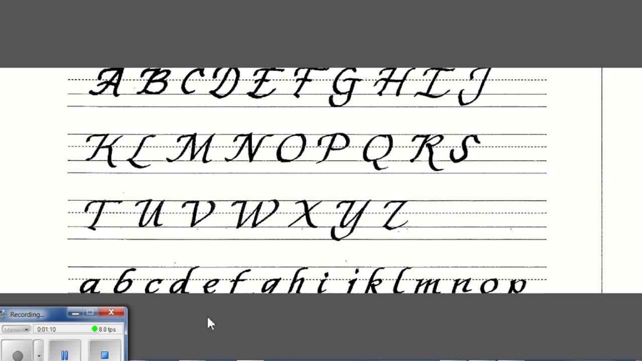 Italic Handwriting Lesson - YouTube