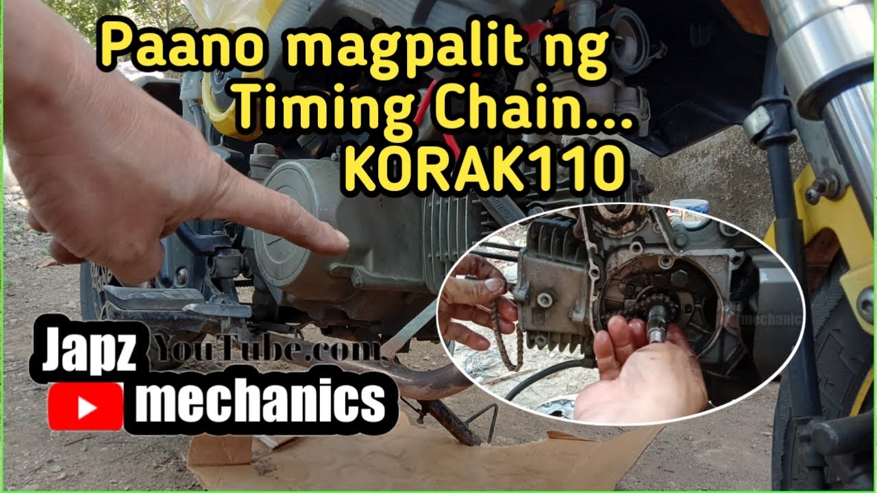 #how to change Timing chain | #rusi korak110 #japz #mechanics - YouTube