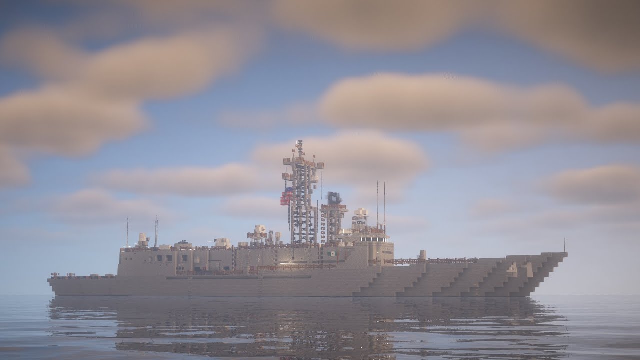 How to build a Military Ship in Minecraft (Oliver Hazard Perry Class ...