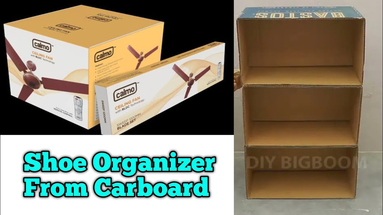 Shoe Organizer Using Carboard Box/Shoe Rack/Best Out Of Waste/Lumaiha ...