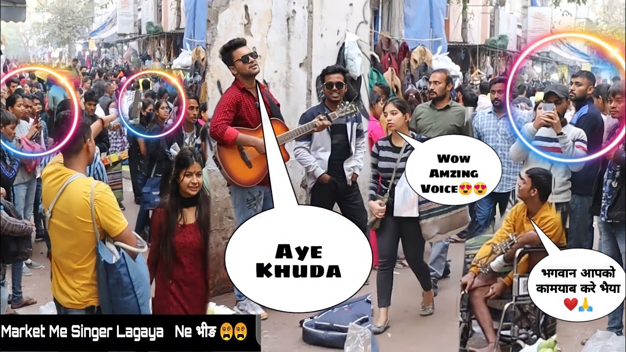 Best Singing Reaction Video In Public | Singing & Guitar | Musical ...