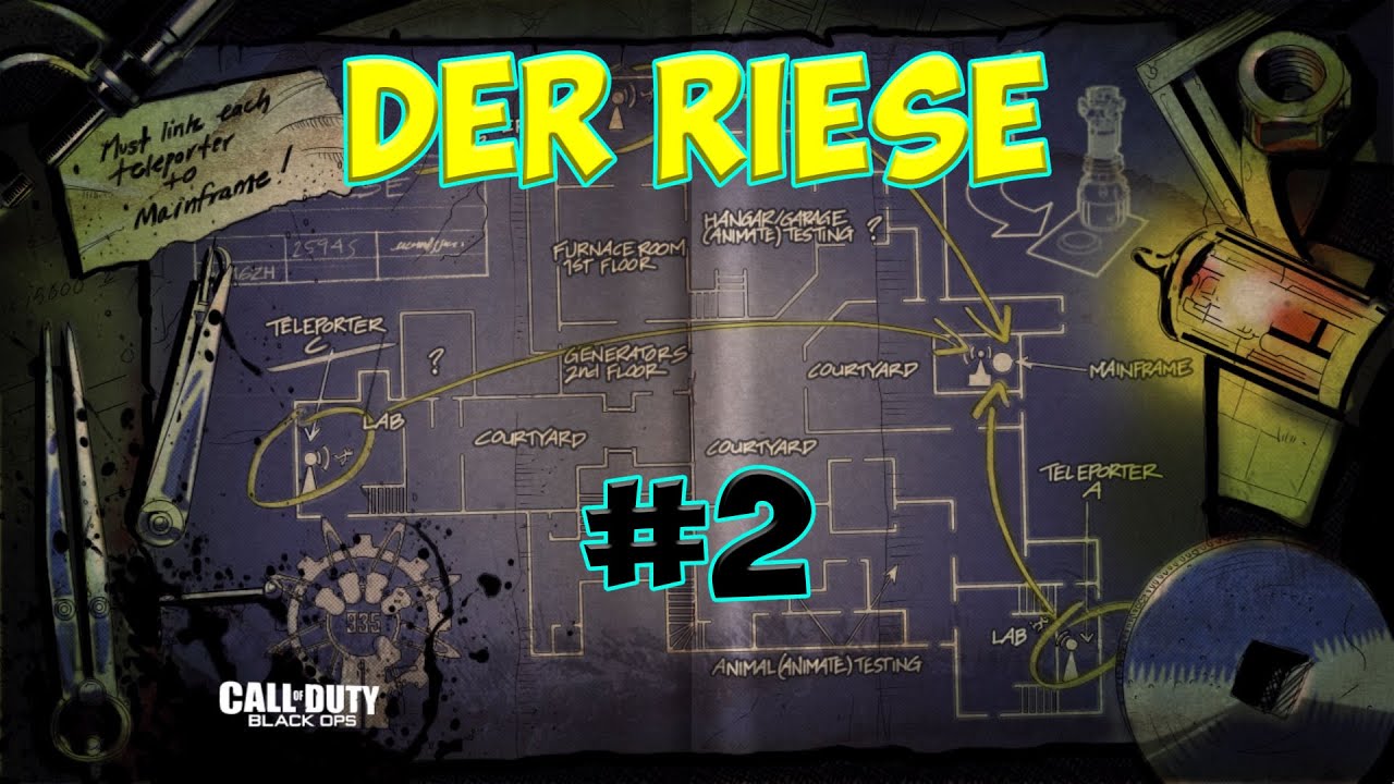 Call Of Duty Black Ops Zombies. Der Riese. Part 2. Solo Gameplay - YouTube