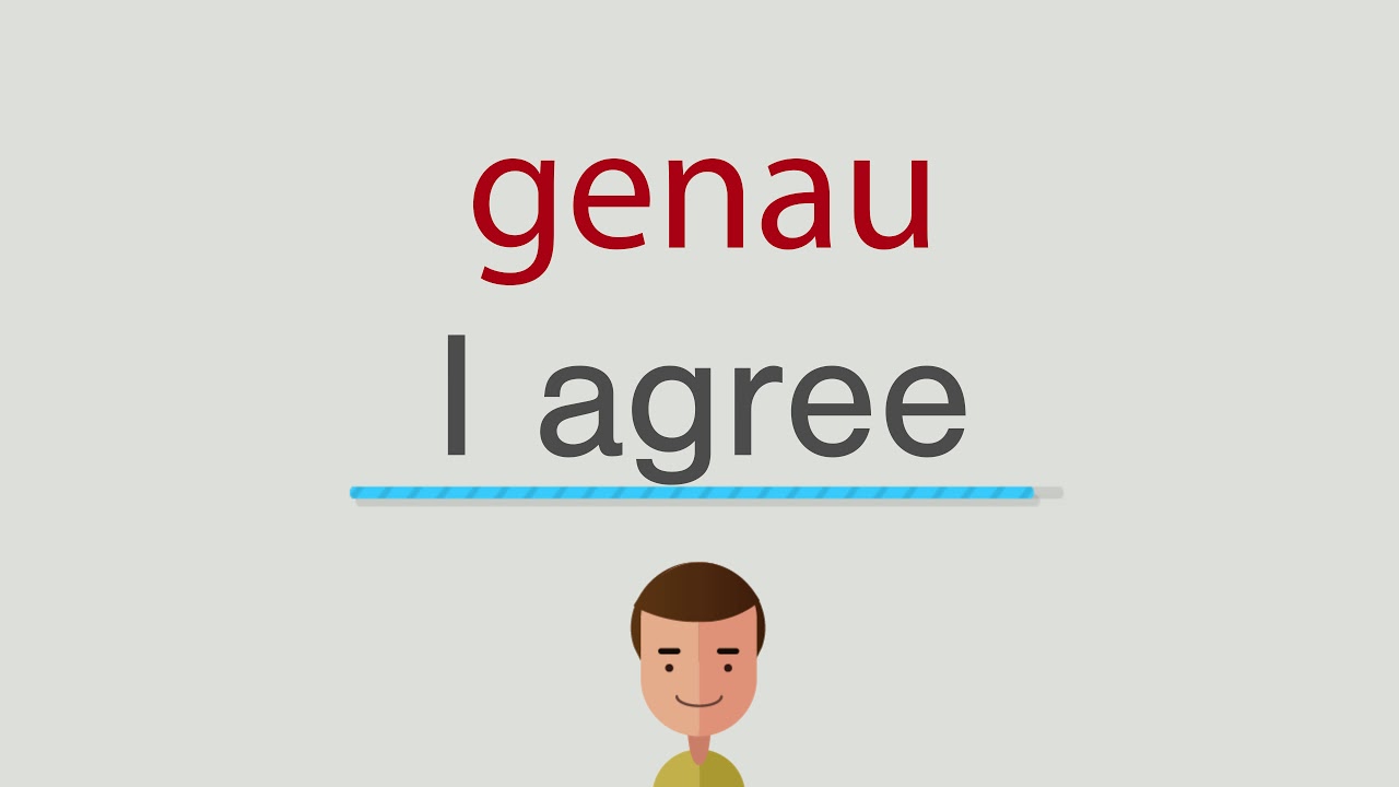 genau auf englisch - YouTube