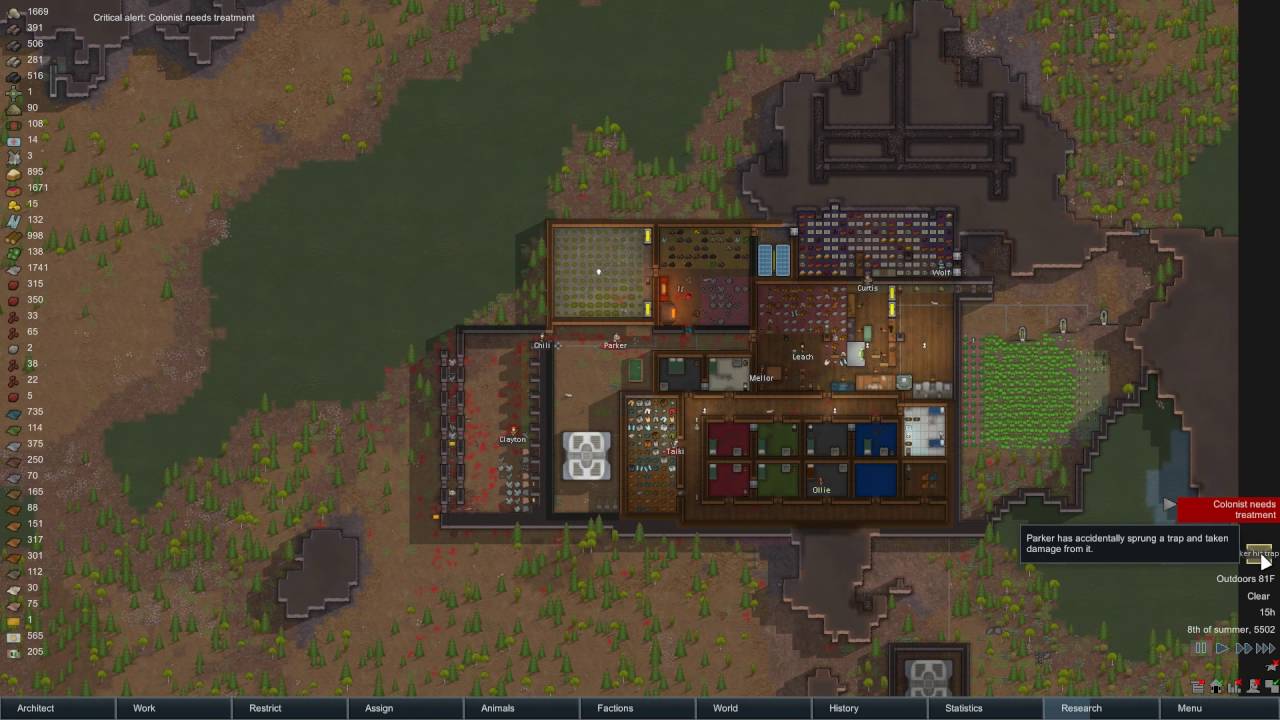 RimWorld Alpha 13: Boreal Base - #34: Any Odds is Good Odds - YouTube