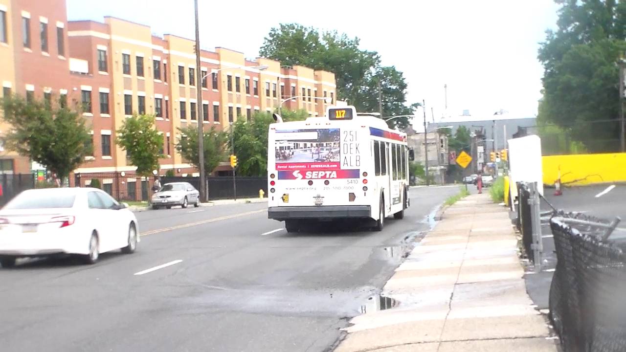 SEPTA BUS: NEW FLYER D40LF 5410 ON ROUTE: 117 - YouTube
