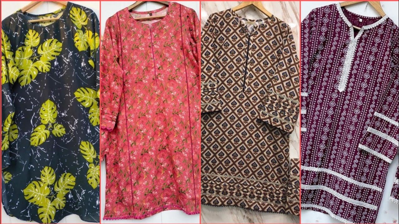 All Over Printed Dresses Designs Ideas For Girls || Same Print Dress ...