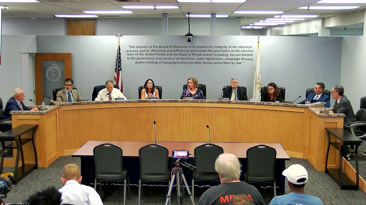 8-08-2023 Meeting of the Rhode Island Board of Elections - YouTube