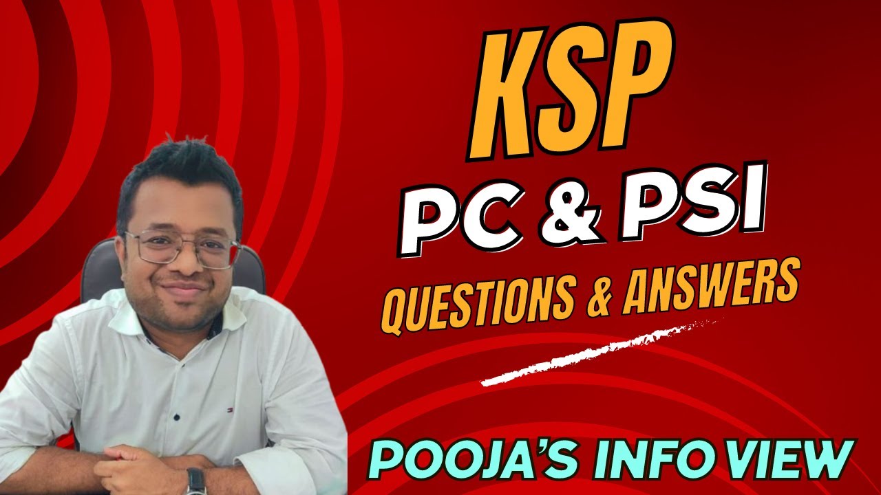 [NEW] KSP PC & PSI 2024 | PC Old Question Paper with Answers | Police ...