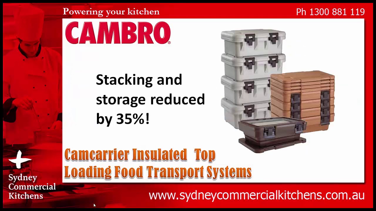 CAMBRO - Camcarrier Insulated Top Loading Food Transport Systems - YouTube
