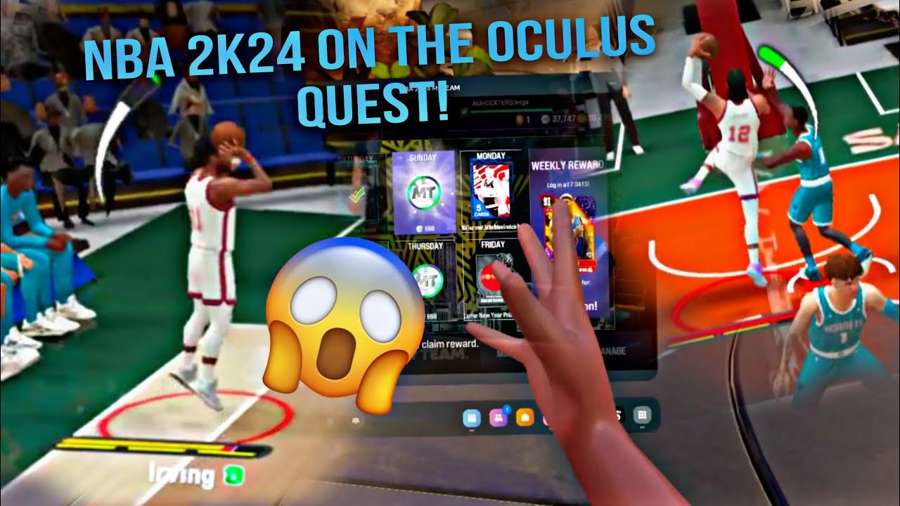 Playing NBA 2k24 in VR... | NBA 2K24 Myteam Mobile Gameplay 🔥😱 - YouTube