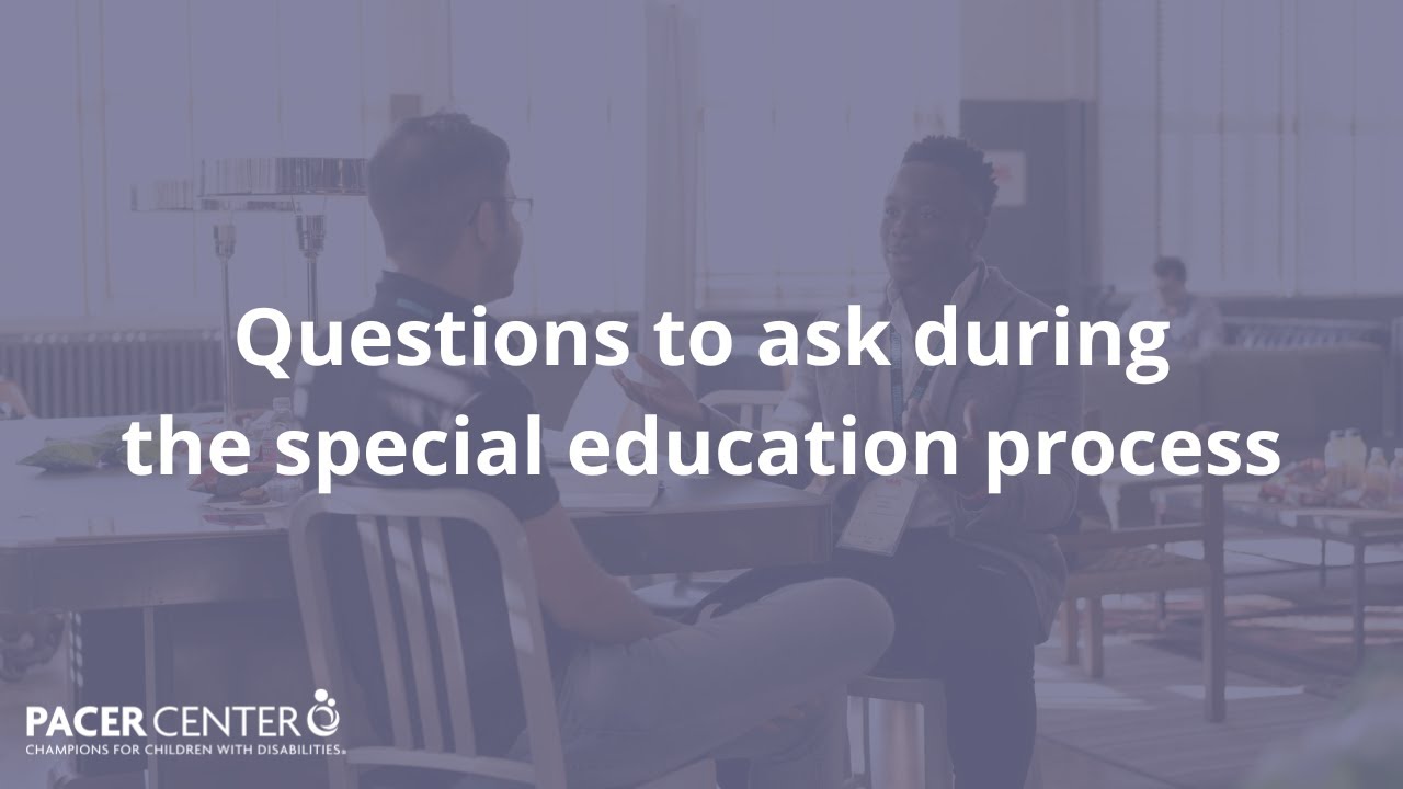 Questions to ask during the special education process - YouTube
