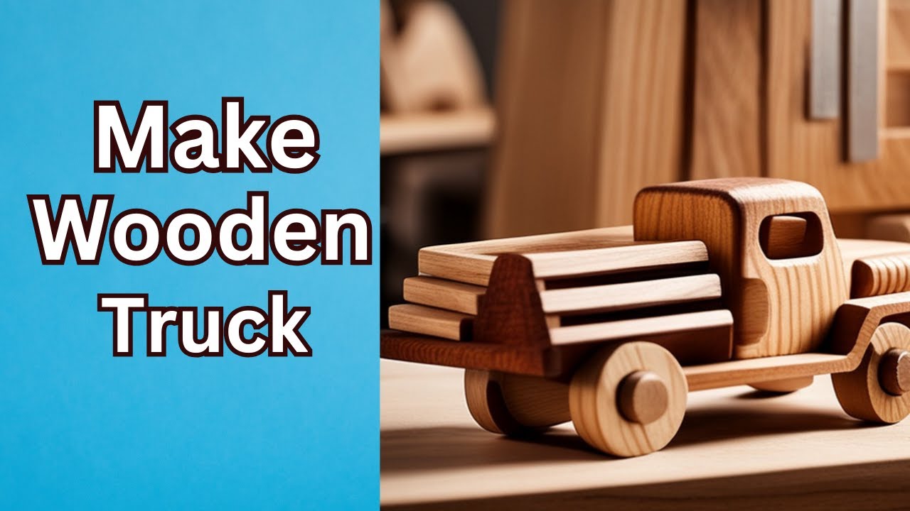 How To Make Wooden Toy Truck At Home (Step By Step) - YouTube