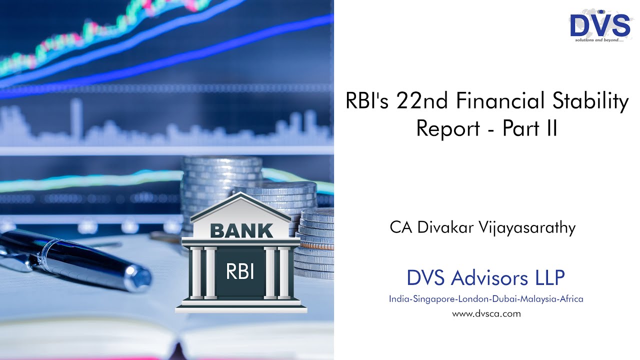 RBI's 22nd Financial Stability Report - Part II - YouTube