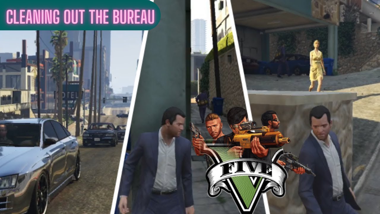 Cleaning Out The Bureau || Gameplay In GTA V || Heist Setup Mission#gta ...