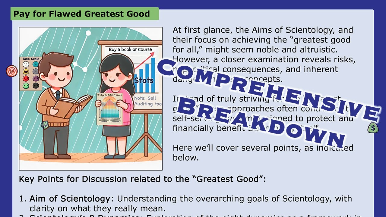Pay for Flawed Greatest Good - Scientology Comprehensive Breakdown ...