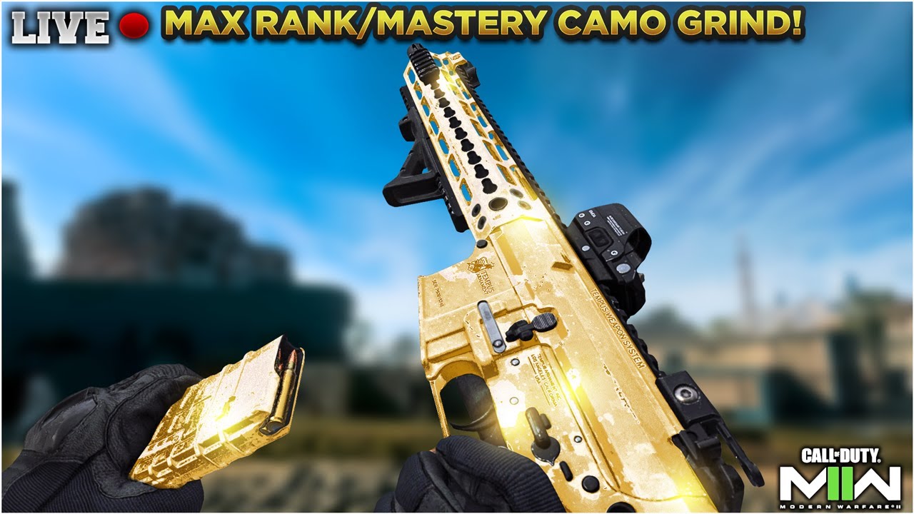 🔴LIVE - ROAD TO MAX RANK & MASTERY CAMOS - MW2 GAMEPLAY - YouTube