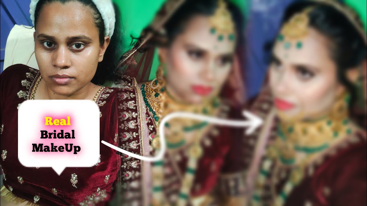 Real Bridal Makeup Step By Step In Hindi Real Clint Makeup Youtube