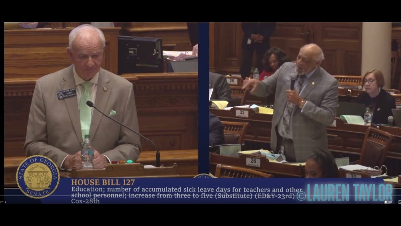 Senator David Lucas taking on Max Burns - YouTube
