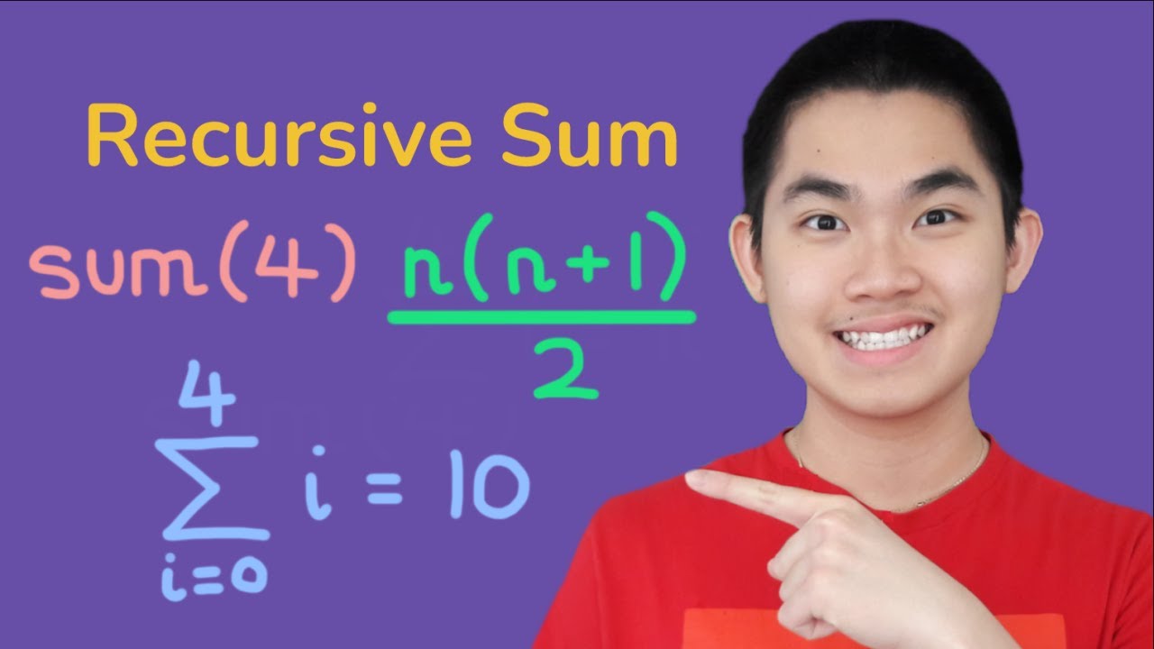 Program To Calculate Sum Of 1 2 N Loop V s Recursion YouTube