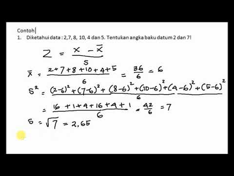 z score / Angka baku - YouTube