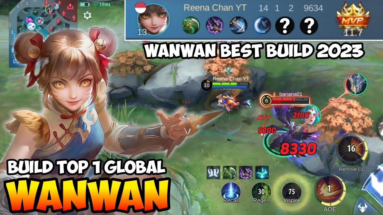 WANWAN BEST BUILD 2023 IMORTAL | BUILD TOP 1 GLOBAL WANWAN GAMEPLAY ...