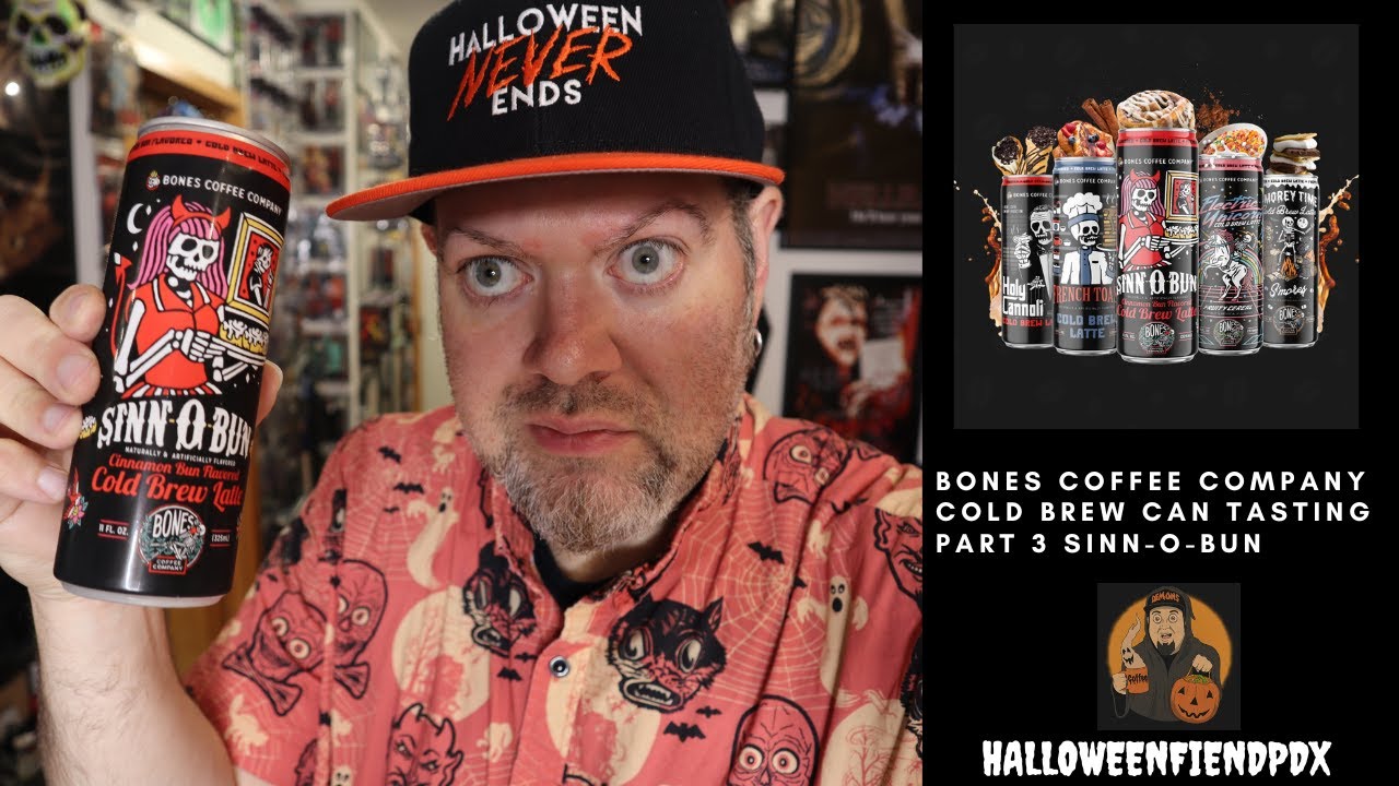 Bones Coffee Company Cold Brew Can Tasting Part 3 Sinn-o-bun - YouTube