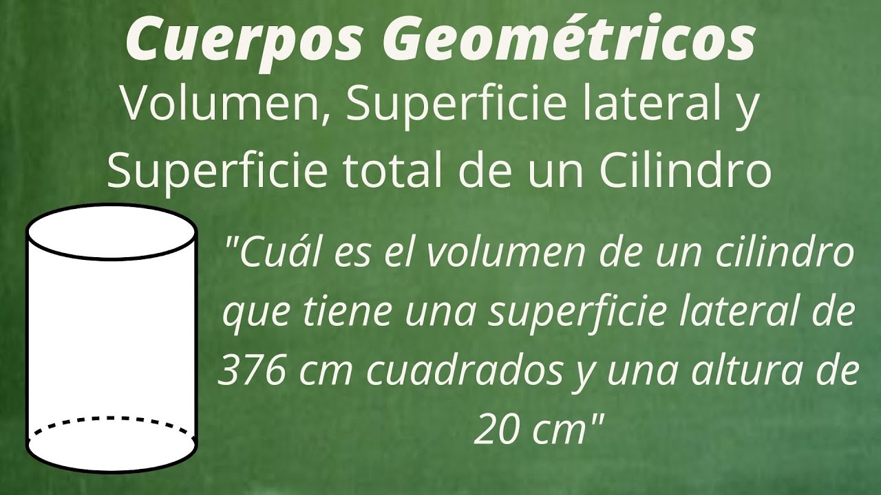 Cuerpos Geométricos - Cilindro - Ejercicio 3 - YouTube