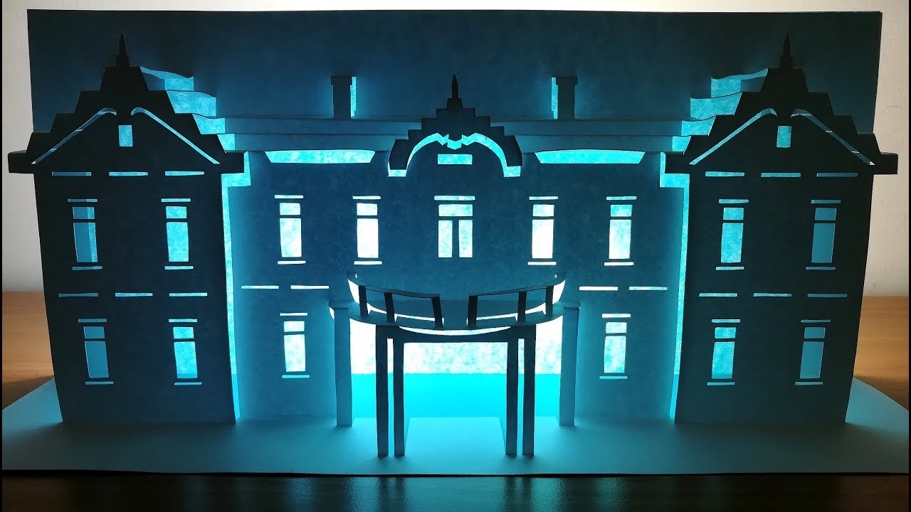 origami architecture｜3d Hotel card｜Hotel Pop up card｜paper art Hotel ...