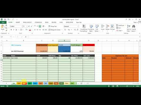 Value Added Tax & CIT Excel Template Video Demo - YouTube