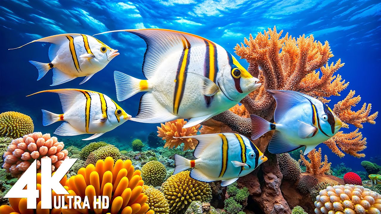 Ocean 4K - The Ultimate 4K Aquarium Voyage, Sea Animals & Coral Reefs ...