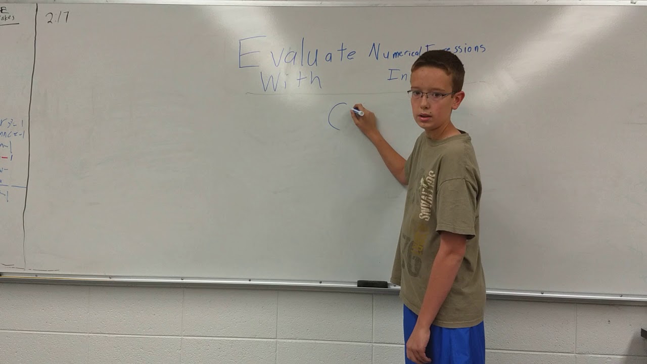 Evaluate Numerical Expressions With Integers! - YouTube
